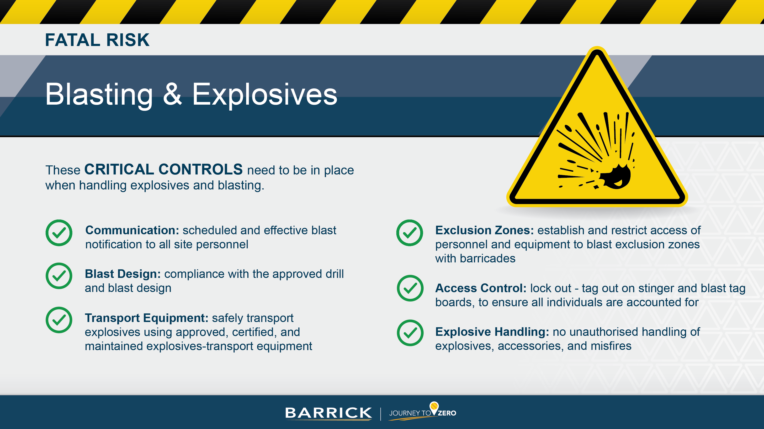 Fatal Risk Critical Control Verification - Blasting & Explosives ...