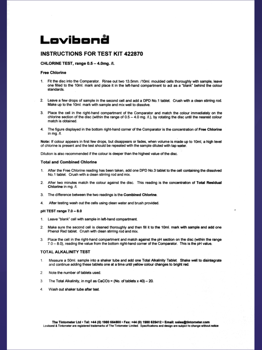 Third Space SOP pool testing procedure - SafetyCulture