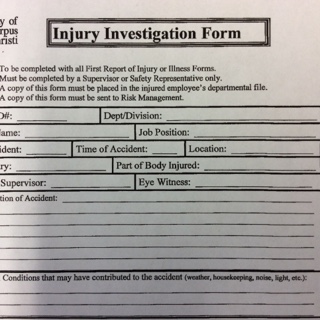 Injury Investigation Form - SafetyCulture