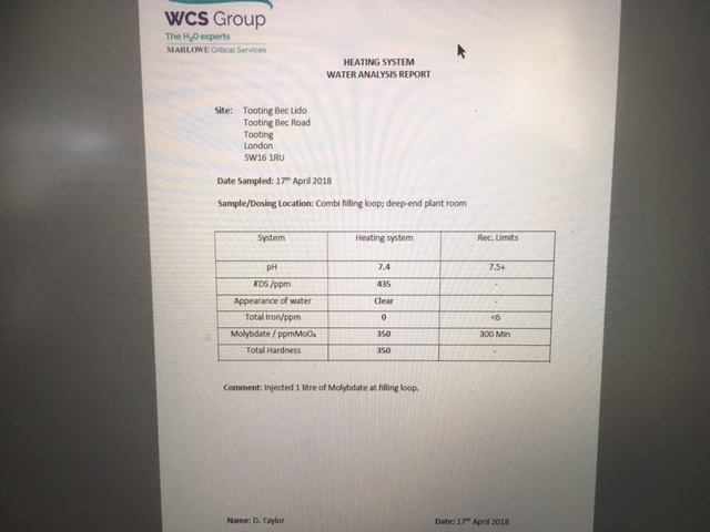 PFP Leisure Legionella Inspections 2018 -Lido - SafetyCulture