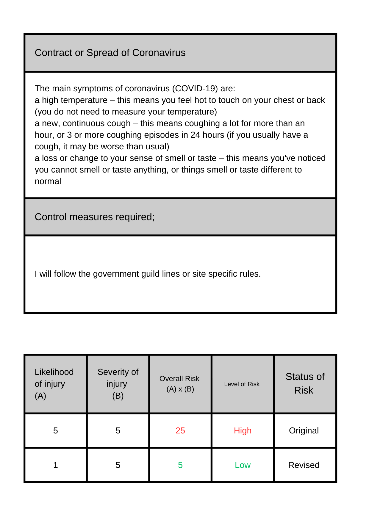 Risk Assessment and Method Statement - SafetyCulture